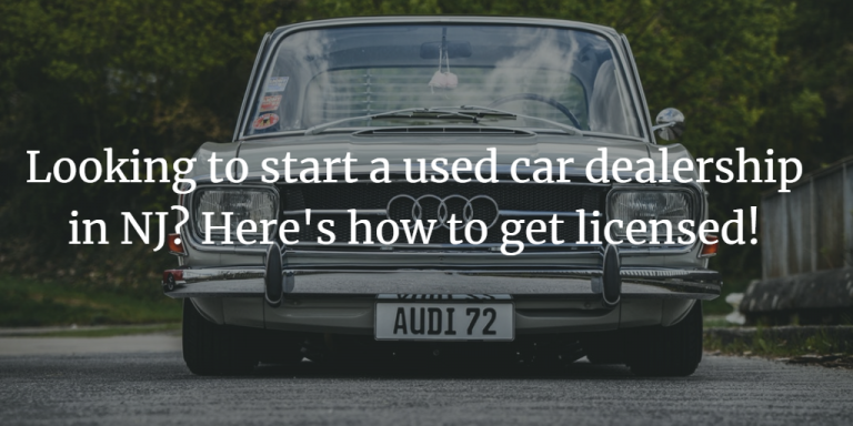 How to Get a NJ Used Car Dealer License